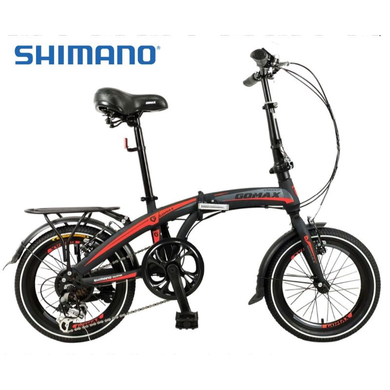 Premium Gomax Classic 16" Folding Bike SHIMANO 7 Speed Basikal Lipat Folding Bicycle Ready Stock ...