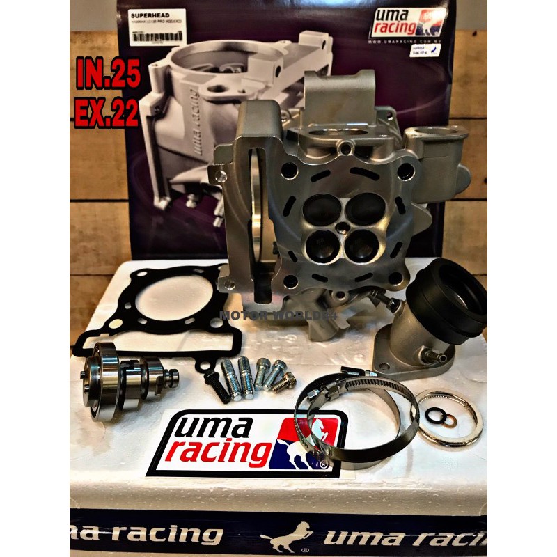 UMA RACING SUPERHEAD PRO 25/22 Y15ZR / LC135 UMA RACING FULL SET 100% ...