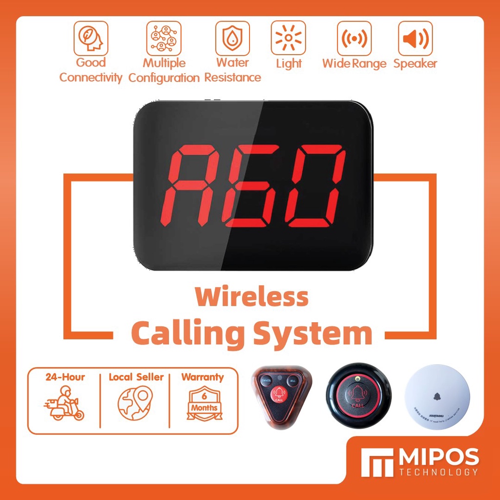 Restaurant Table Calling System/Customer Service Pager / Wireless ...