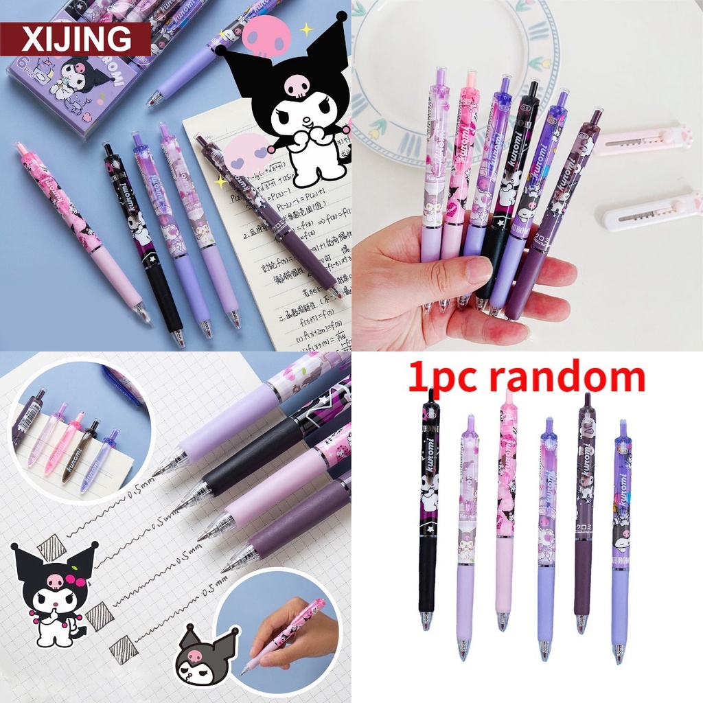XJ-0.5mm Cute Kuromi Series Gel Pen Cartoon Sanrio Ballpoint Pen Kuromi ...