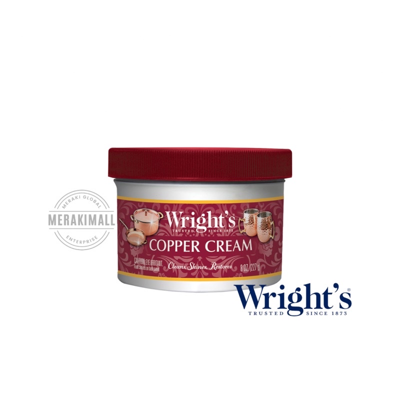 Wright’s Copper Cream Cleaner Anti-Tarnish | Copper Polish | Pencuci ...