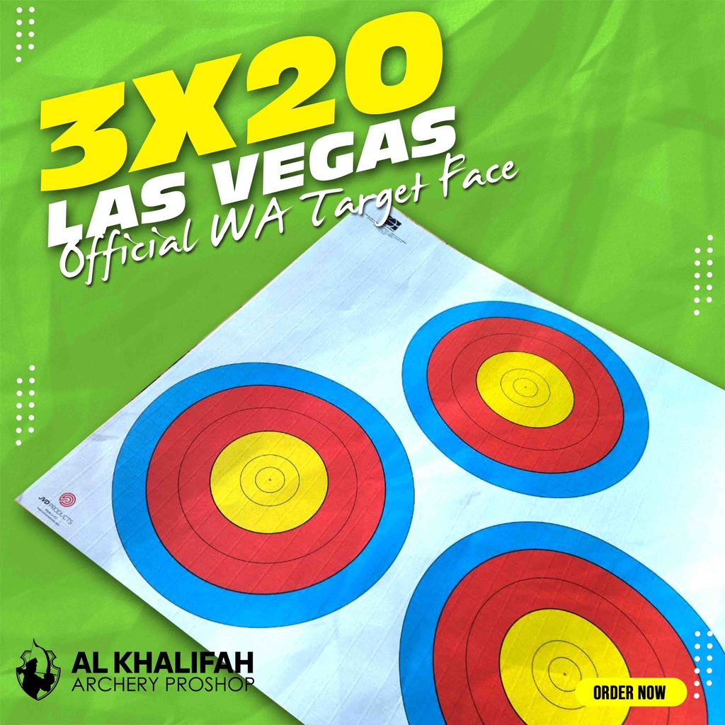 ARCHERY TARGET PAPER/TARGET FACE JVD FITA 3 X 20CM LAS VEGAS | Shopee ...
