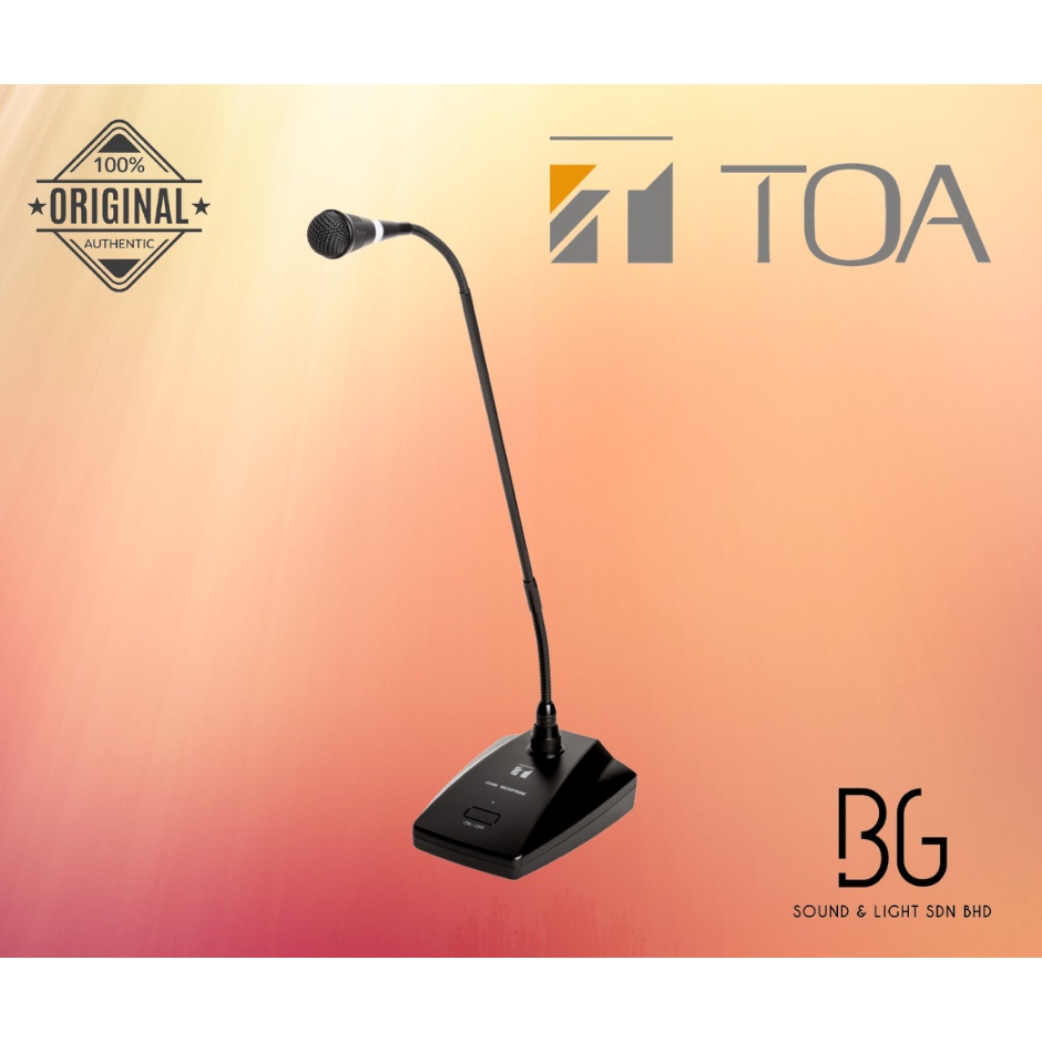 TOA EC380AS is an uniquely shaped and high-quality condenser microphone ...