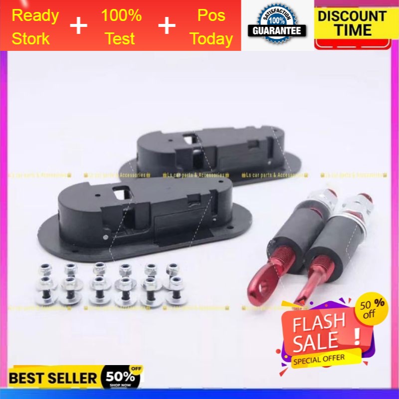 Front Bonnet Flush Kit Latch Pin Engine cover stainless steel Key ...