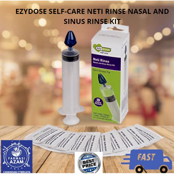 EZY DOSE SELF-CARE NET RINSE KIT (I NETI RINSE SYRINGE + 1 SWIRL STREAM ...