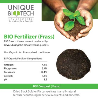 BSF Frass / Bio Fertilizer / Organic Fertilizer / Soil Conditioner ...