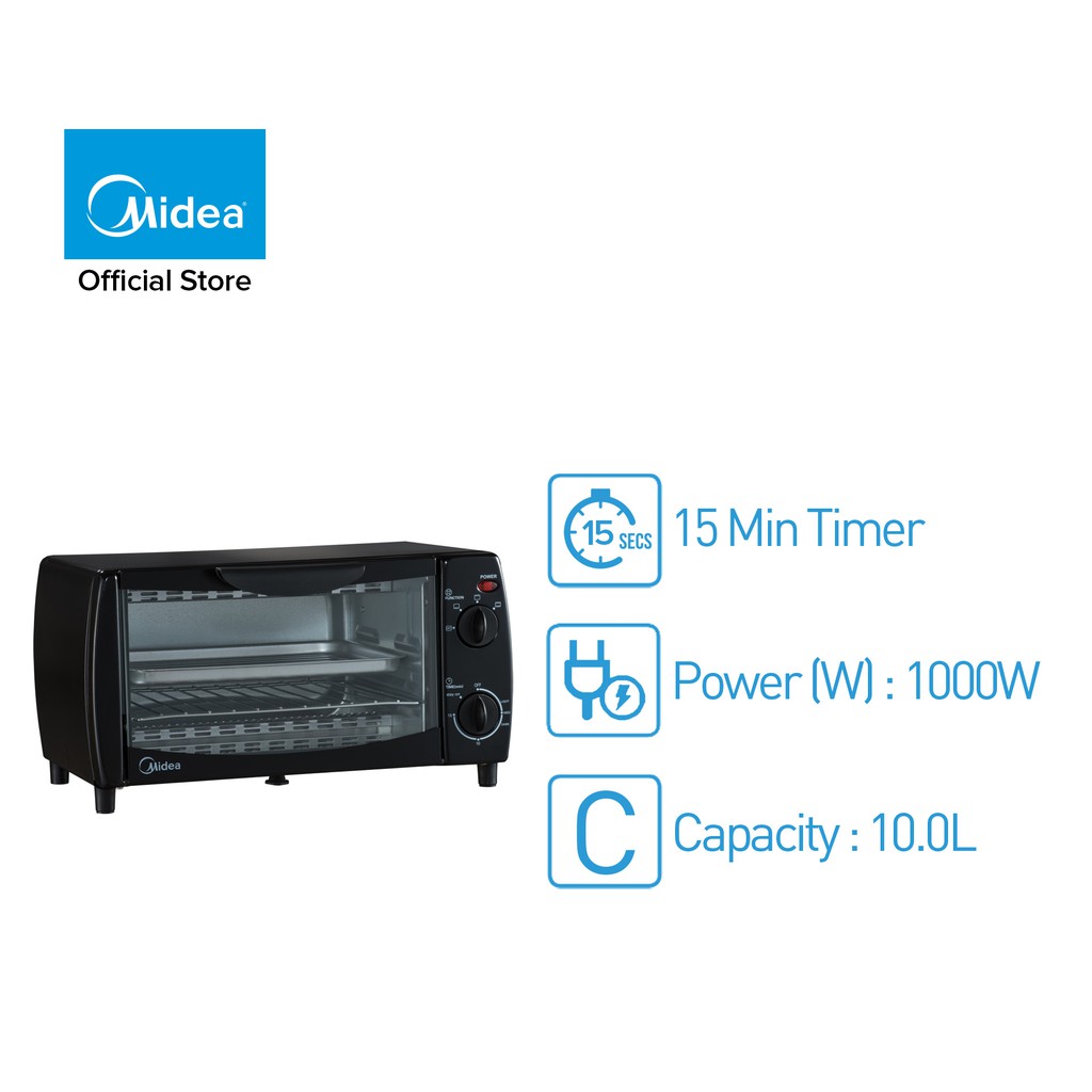 Midea ( MEO-10BDW-BK / MEO-10BDW-WH ) 10L Electric Oven Toaster ...