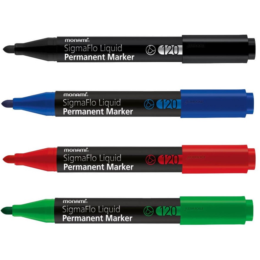 Monami SigmaFlo Liquid Permanent Marker ( 120 / 121 / F 122 ) | Shopee ...