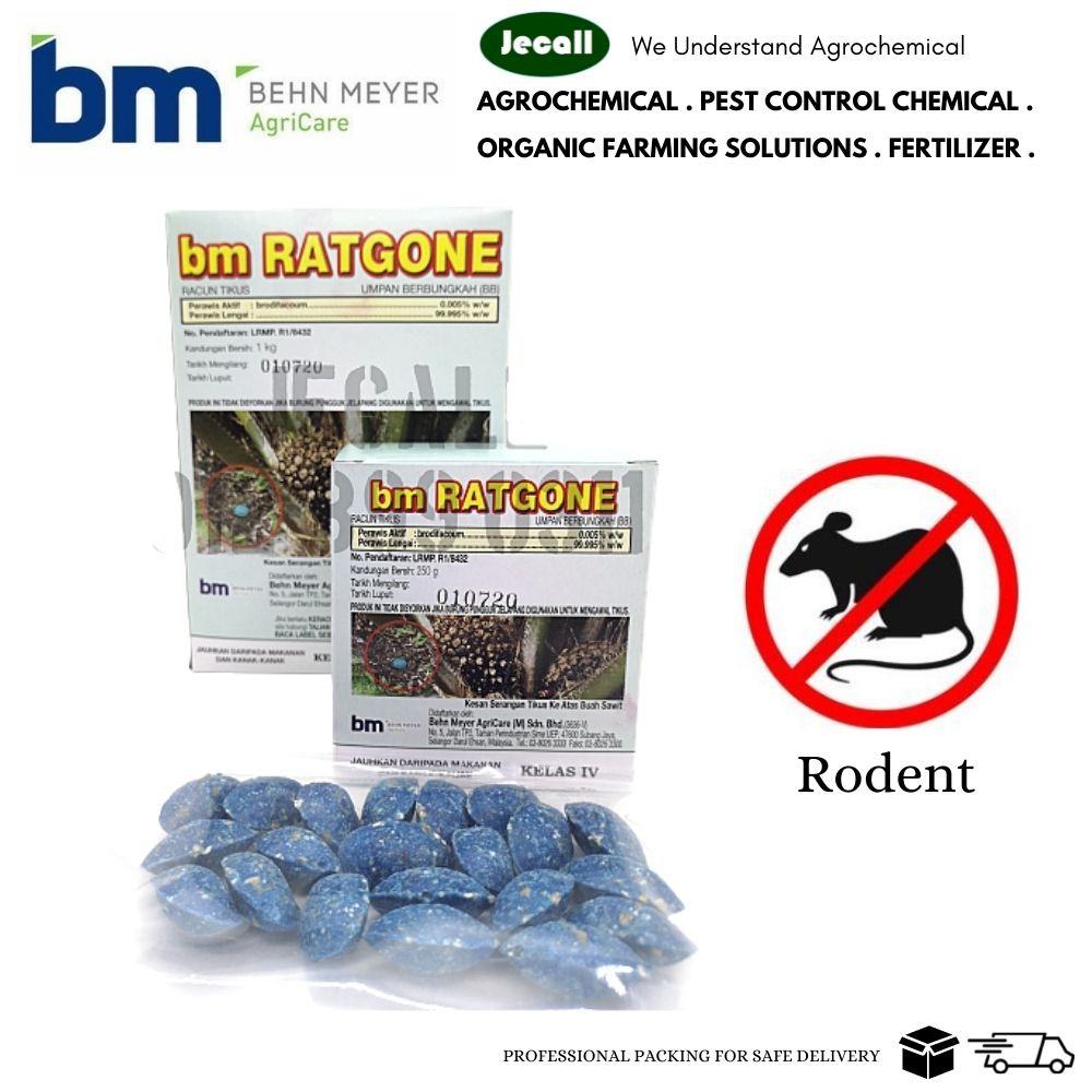 Behn Meyer Ratgone® 250G / Flocoumafen 0.005% / Umpan Tikus / 100% ...