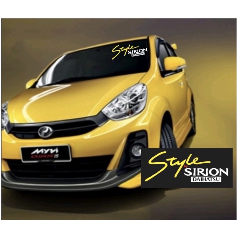 Toyota Vios TRD Sticker design for rear Windshield | Shopee Malaysia