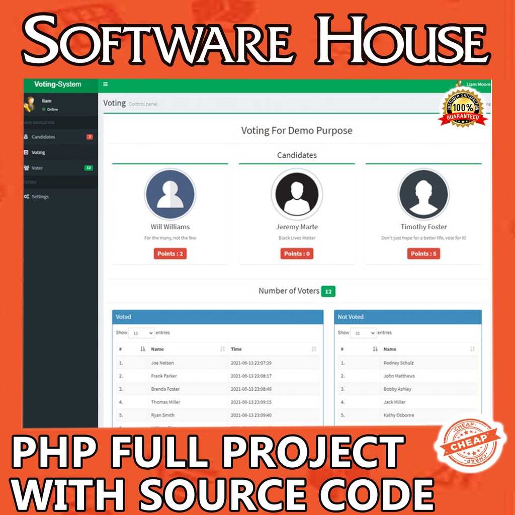 Online Voting System Full PHP Project with Source Code | Shopee Malaysia