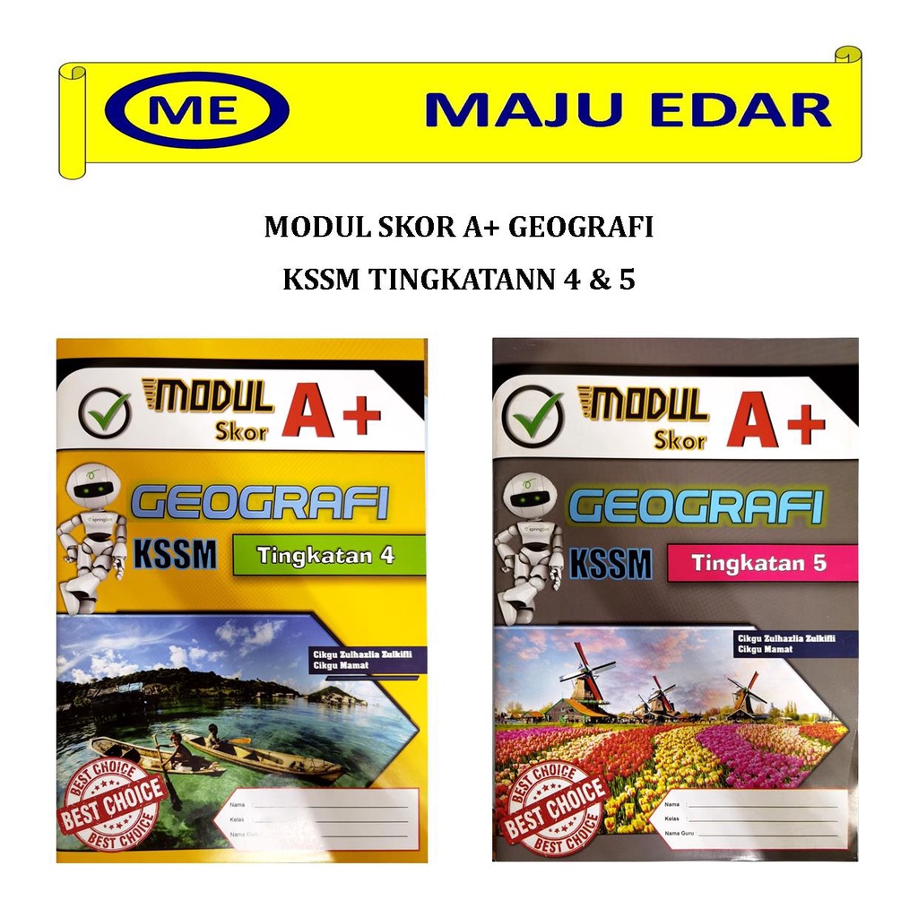 MODUL SKOR A+ GEOGRAFI KSSM TINGKATAN 4/5 | Shopee Malaysia