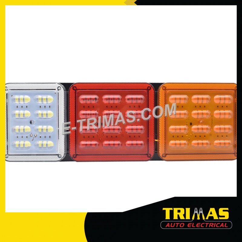 TRIMAS 24V 5D LED Anti Smash Hino Tata Fuso Truck Trailer Rear Tail ...