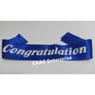 Party Events "CONGRATULATION" Congratulations Sash Selempang Party ...