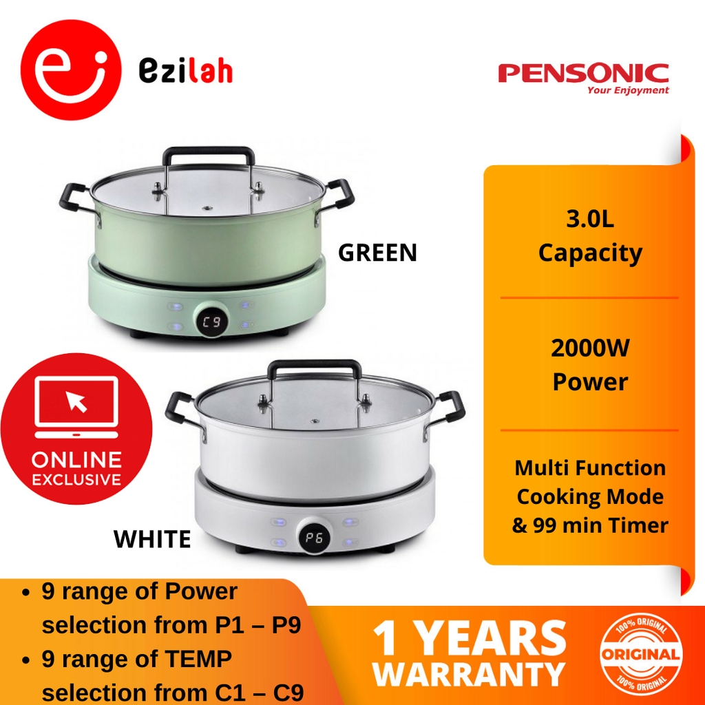 Pensonic Induction Cooker (3.0L) [Free Pot] PIC2005X/PIC2006X | Shopee ...
