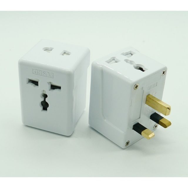 3pin Universal UK plug extension adapter | Shopee Malaysia