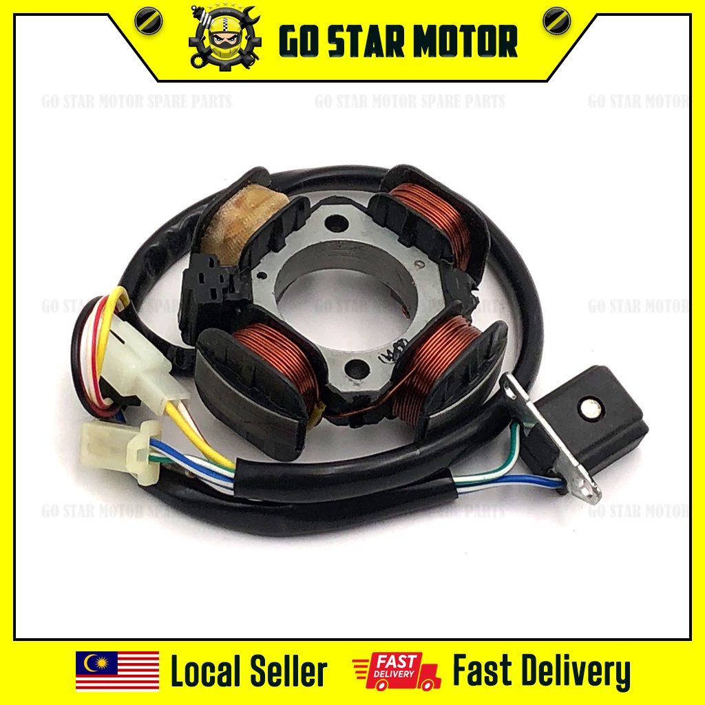 SUZUKI V100 FUEL COIL WITH PULSAR COIL / FIELD COIL ASSEMBLY / MAGNET ...