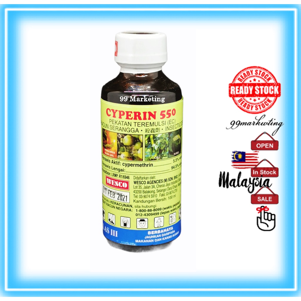 100ML Cyperin 550 Wesco Racun Serangga | Shopee Malaysia