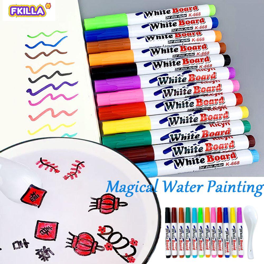 FKILLA Montessori Doodle Pen Floating Colorful Mark Pen Magical Water ...