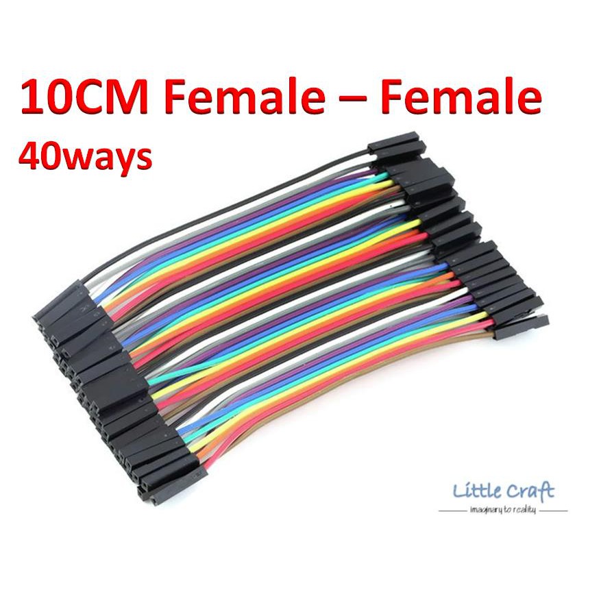 Arduino IoT Jumper Wire 1P-1P 2.54mm Female to Female 10cm 40Ways ...