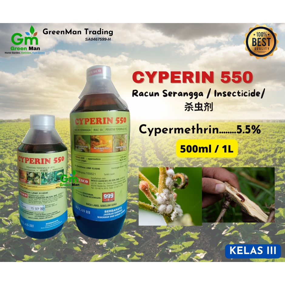 1L/500ml CYPERIN 550 Racun Serangga/ Insecticide/ 杀虫剂 | Shopee Malaysia