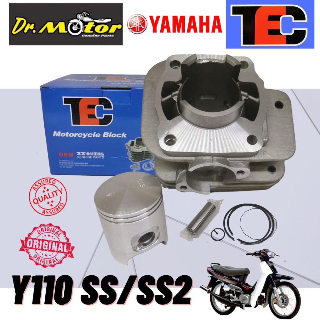 Y110 SS y110SS SS1 SS2 CYLINDER Block Set COMPLETE + PISTON RING TEC ...