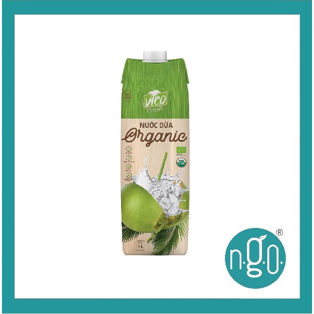 VICO Fresh Organic Coconut Water (1000ml/pack) | Shopee Malaysia