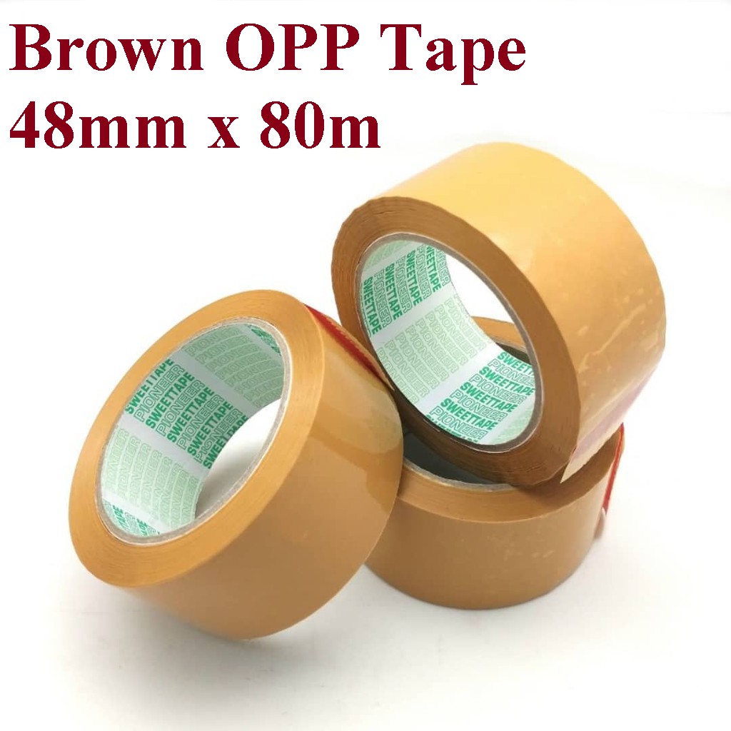 Sweettape Pioneer Brown OPP Tape 48mm x 80m x 43 micron Packing Tape ...