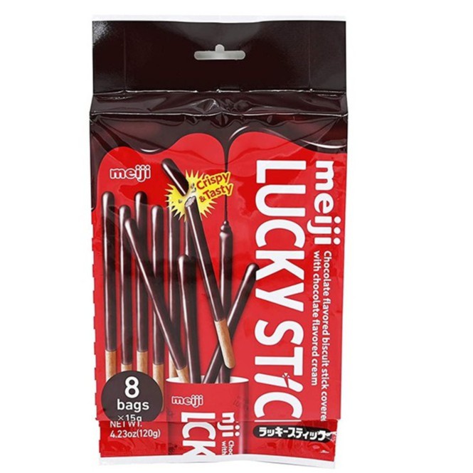 Meiji Lucky Stick Choco Family Pack (8 packs x 15G) | Shopee Malaysia