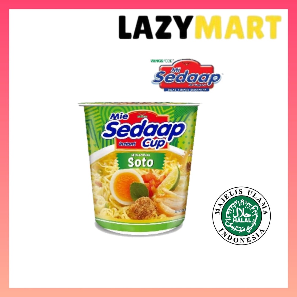 Mie Sedaap Cup Soto Instant Noodle Halal | Shopee Malaysia