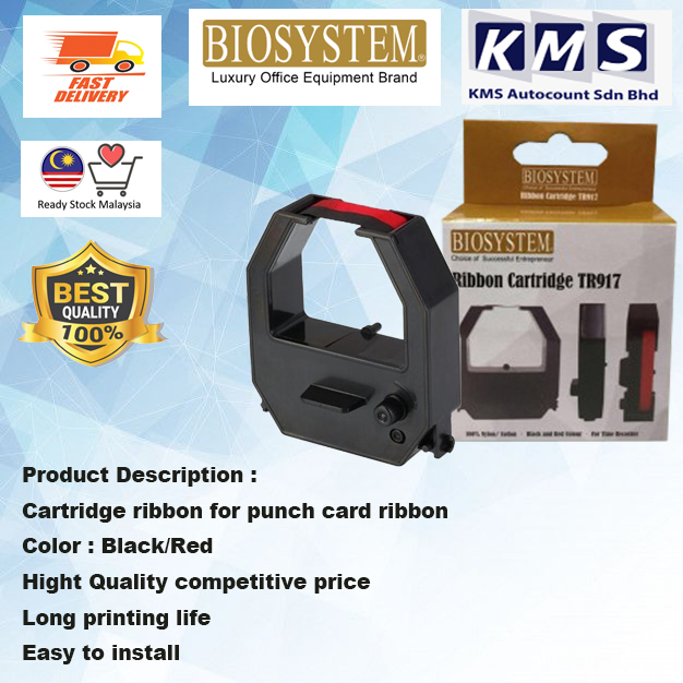 TIME RECORDER PUNCH CARD MACHINE INK RIBBON (ORIGINAL) | Shopee Malaysia