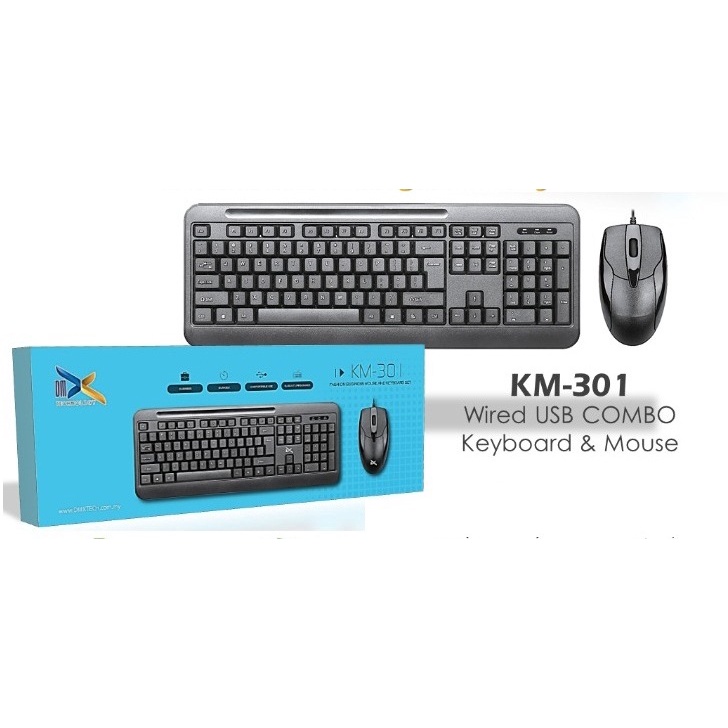 DMX TECH Wired Combo Keyboard & Mouse | Shopee Malaysia