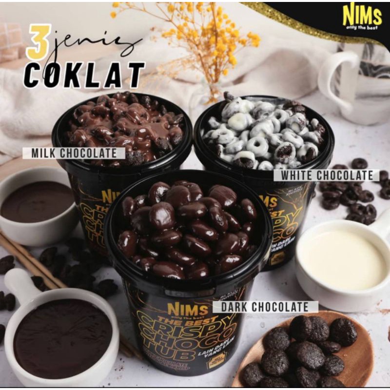 Nims Crispy Choco Tub Black Edition Choco Jar viral | Shopee Malaysia
