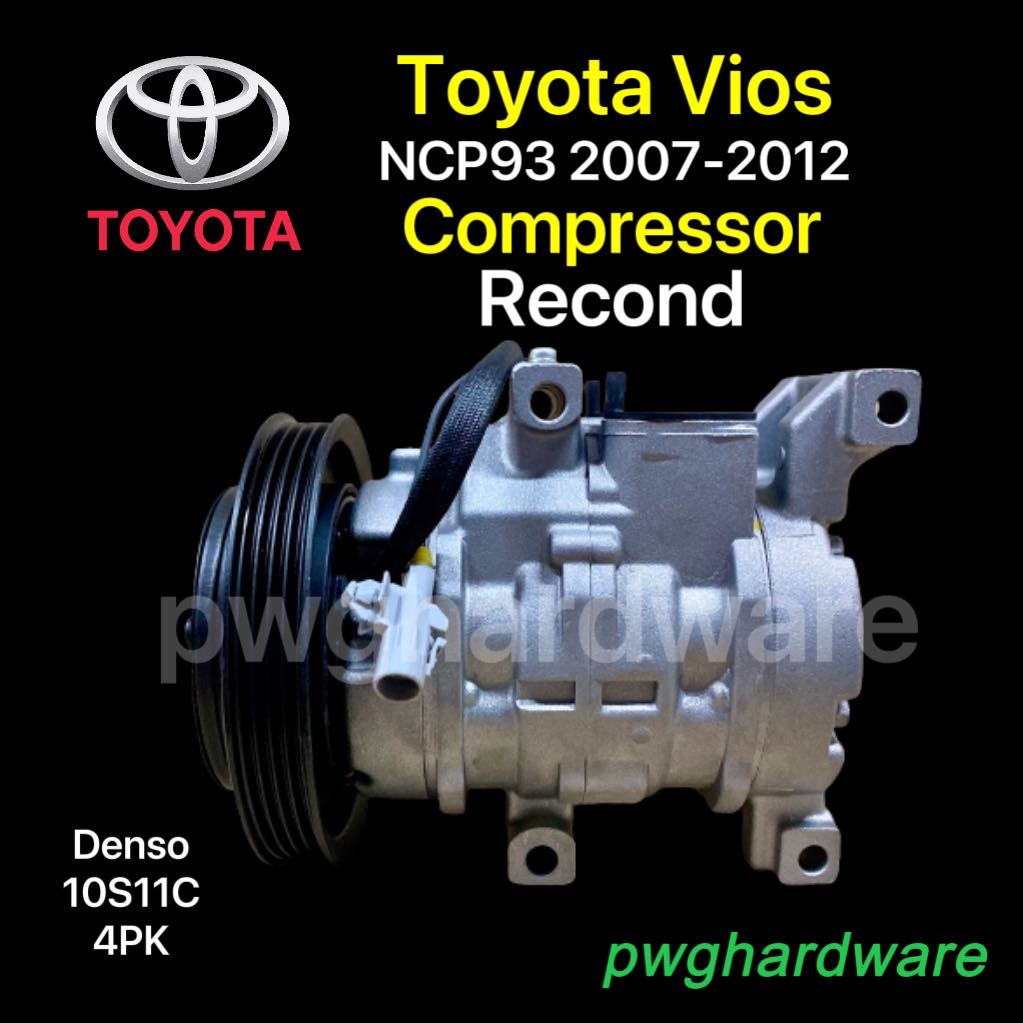 Recond AirCond Compressor Toyota Vios NCP93 2007-2013 / Kompressor ...