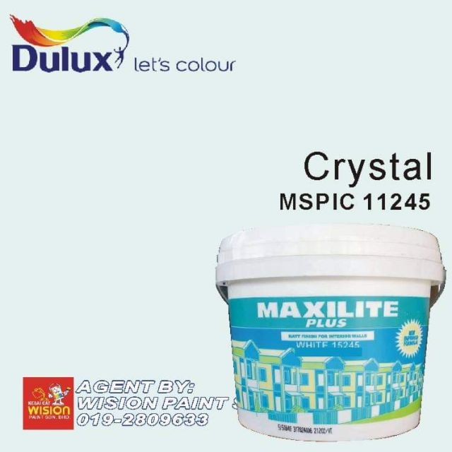 Dulux 11245 crystal maxilite plus interior emulsion paint matt finish ...