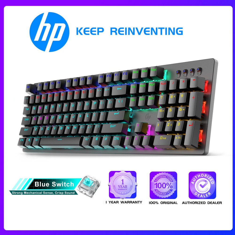 HP Mechanical Gaming Keyboard GK100F | Shopee Malaysia