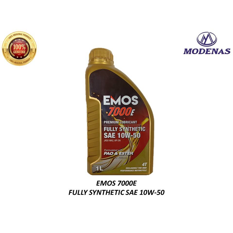 EMOS 7000E 4T Premium Lubricant Oil (1L) | Shopee Malaysia