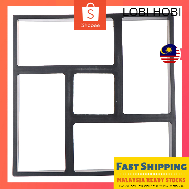 LOBI HOBI ACUAN SIMEN Taman Laluan Kaki Turapan Acuan Diy Secara Manual ...