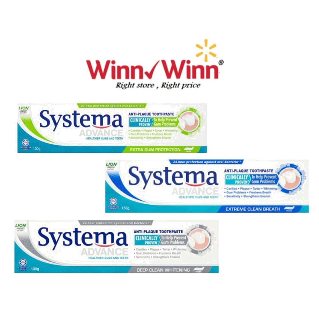 [ No.1 in Japan ] SYSTEMA Advance Toothpaste 130g ( 1 pack ) | Shopee ...