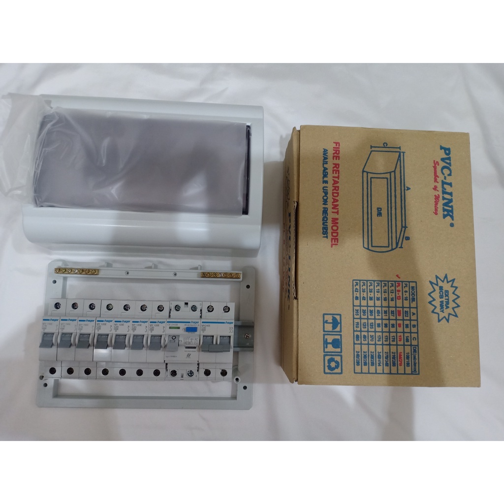 Hager PVC-LINK 8-12Way DB Box FULL SET | Shopee Malaysia