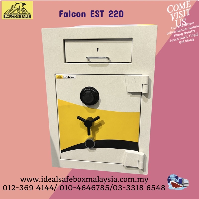 FALCON Drawer Trap Es220 Euro Night Safe peti besi stesen minyak safe ...