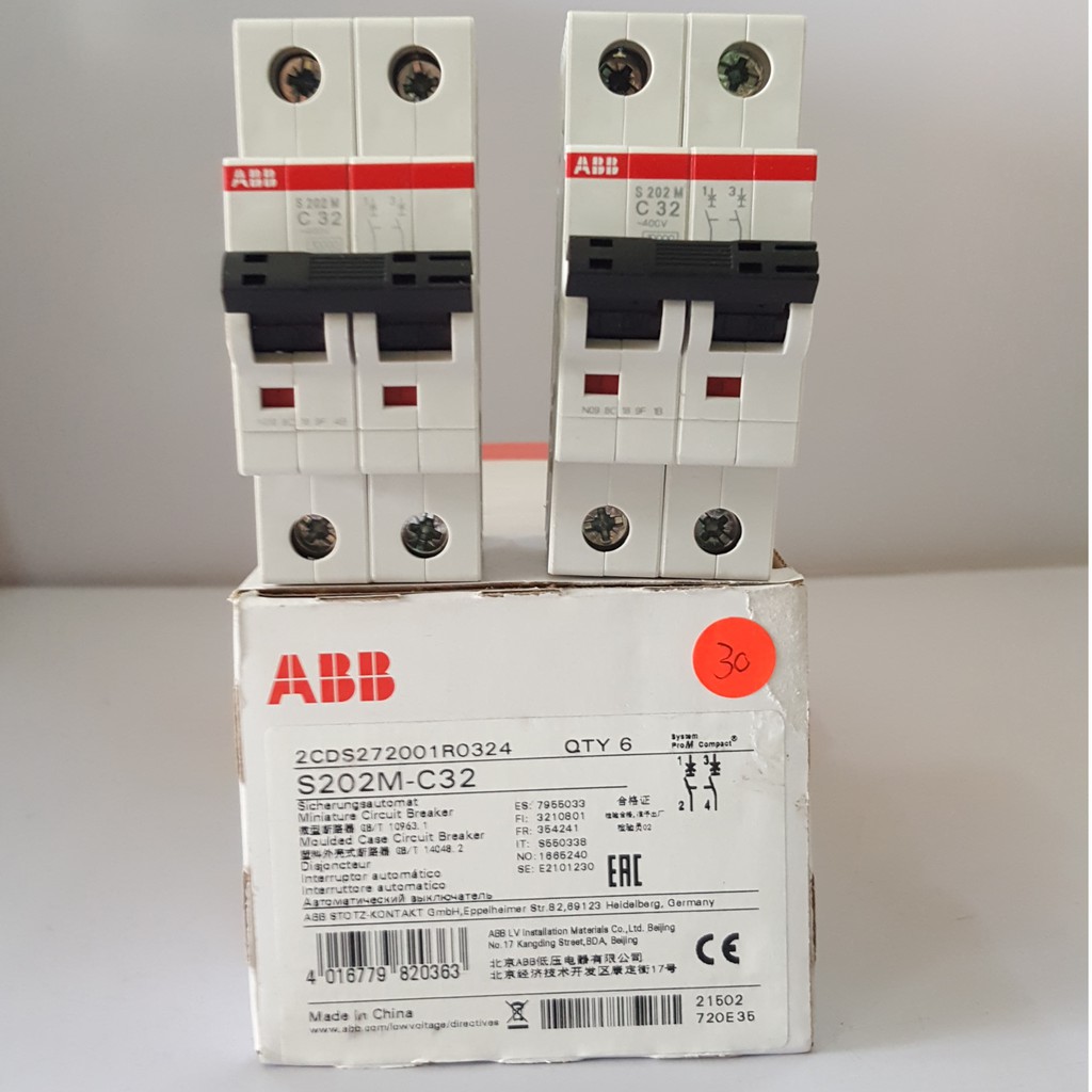ABB Miniature Circuit Breaker S200-M Series C Type 4P, 41% OFF