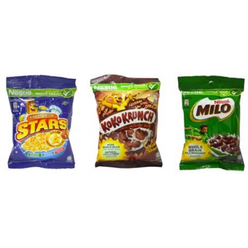 Breakfast Cereal Milo-Honey Star-Coco Crunch Koko Krunch 30g 1pkt ...