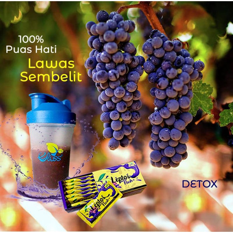 (Sachets)Leptos Flush , Lega Sembelit, Jus Lawas Berak, Cuci Usus ...