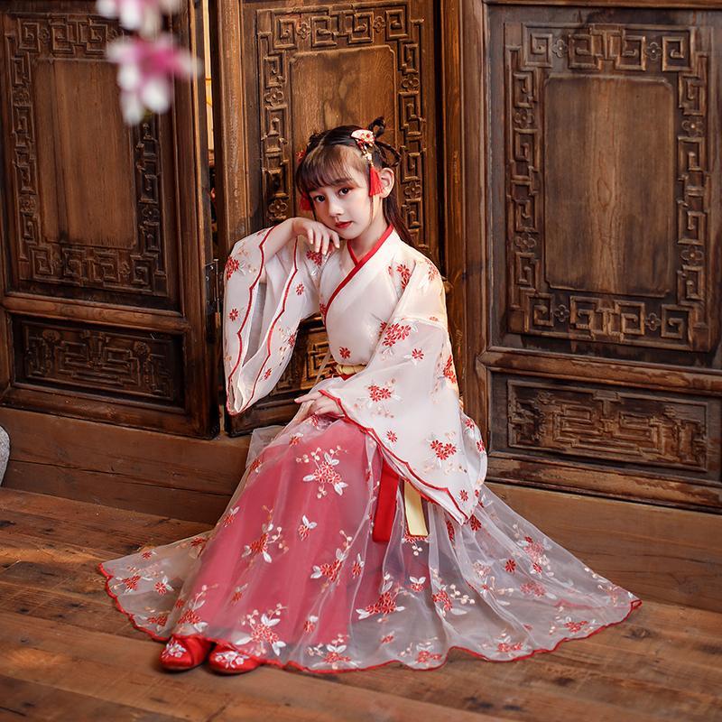 Children Hanfu Girls Baby Dress Costume Chinese Wind Kids | Shopee Malaysia