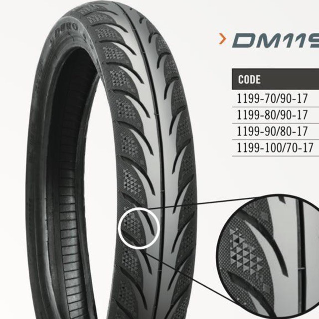 DURO TAYAR BUNGA DIAMOND DM-1199 90/80 - 17 TUBELESS | Shopee Malaysia