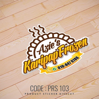 Sticker Karipap Sticker Frozen Food Pau Stiker Makanan Popia | Shopee ...