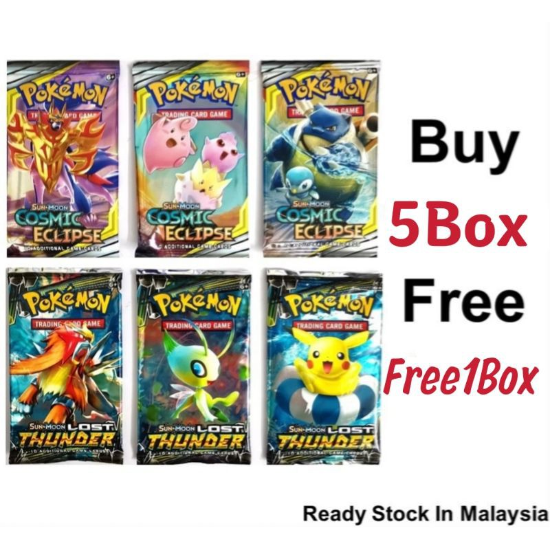 POKEMON TRADING CARD GAME 4IN1 SET BIG BOX PLAYING CARD COLLECTION/VOL ...