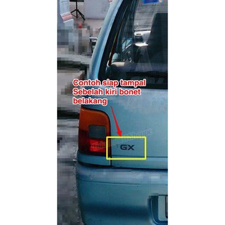 Sticker gx kancil perodua ready stock/GX/sticker kancil/sticker perodua ...