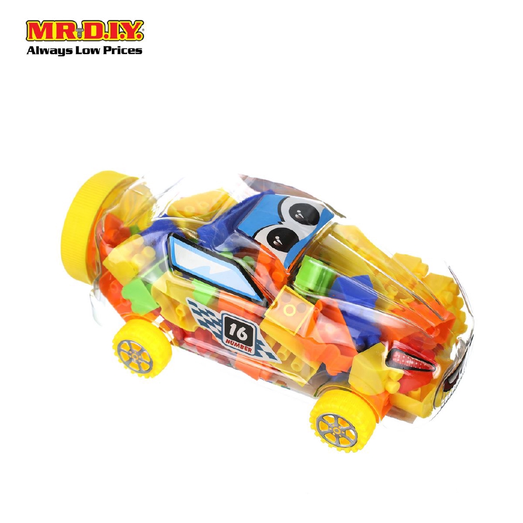Number 16 Racing Car Container with Wheels Building Blocks Set | Shopee ...